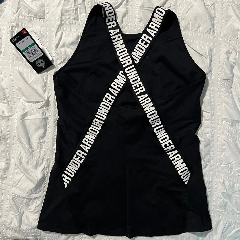 Under Armour | Tops | Nwt Under Armour Heat Gear Signature Criss Cross ...